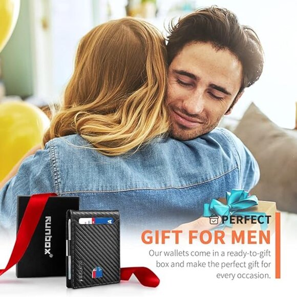 RUNBOX | Bags | Runbox Slim Wallets For Men Leather Money Clip Wallet ...